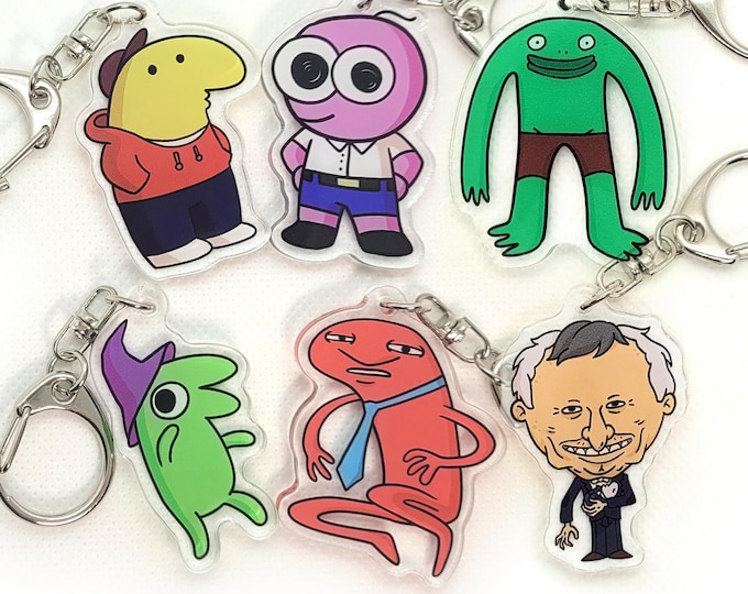 Smiling Guys Charlie Pim Alan Glep Friends Cartoon Psychic Pebbles Zach ...