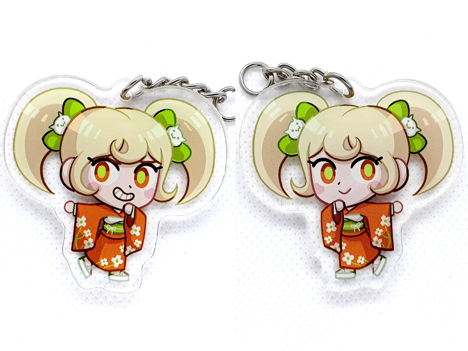 DR 2 Girls Keychains Mahirui Hiyoko Saionji Chiaki Ibuki - Etsy