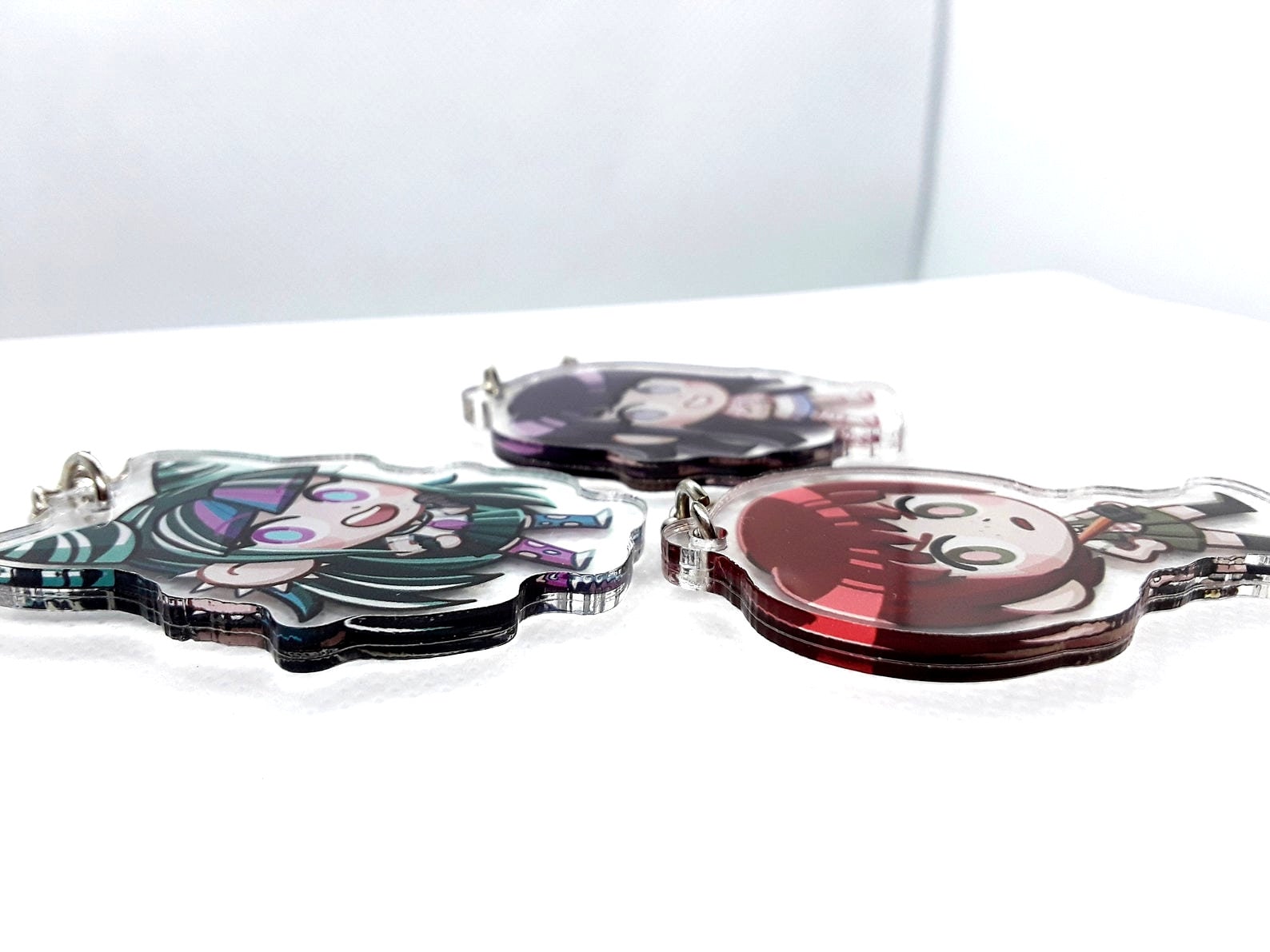 DR 2 Girls Keychains Mahirui Hiyoko Saionji Chiaki Ibuki | Etsy