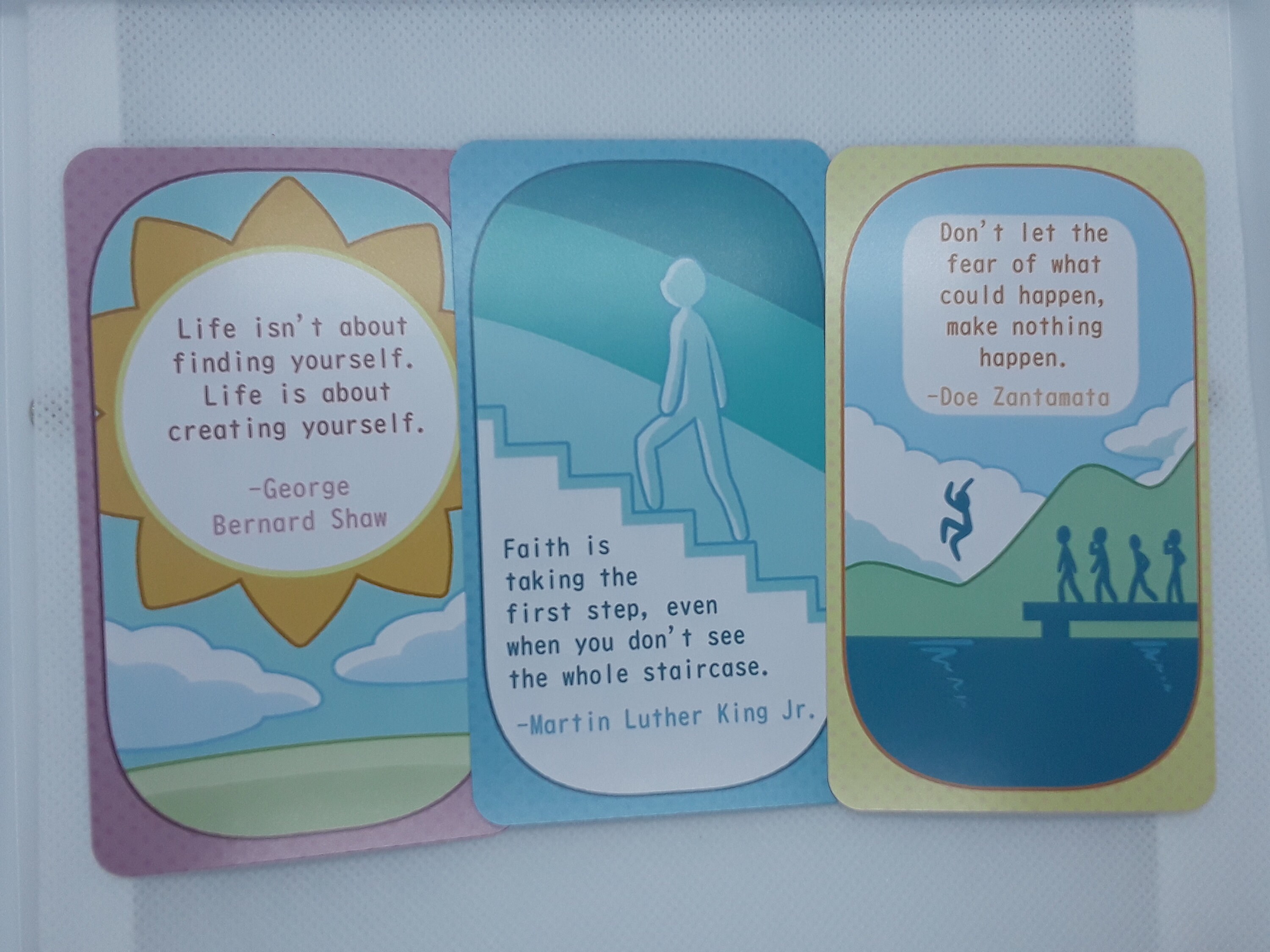 Wellness Inspiration Card Deck Quotes Inspire | Etsy