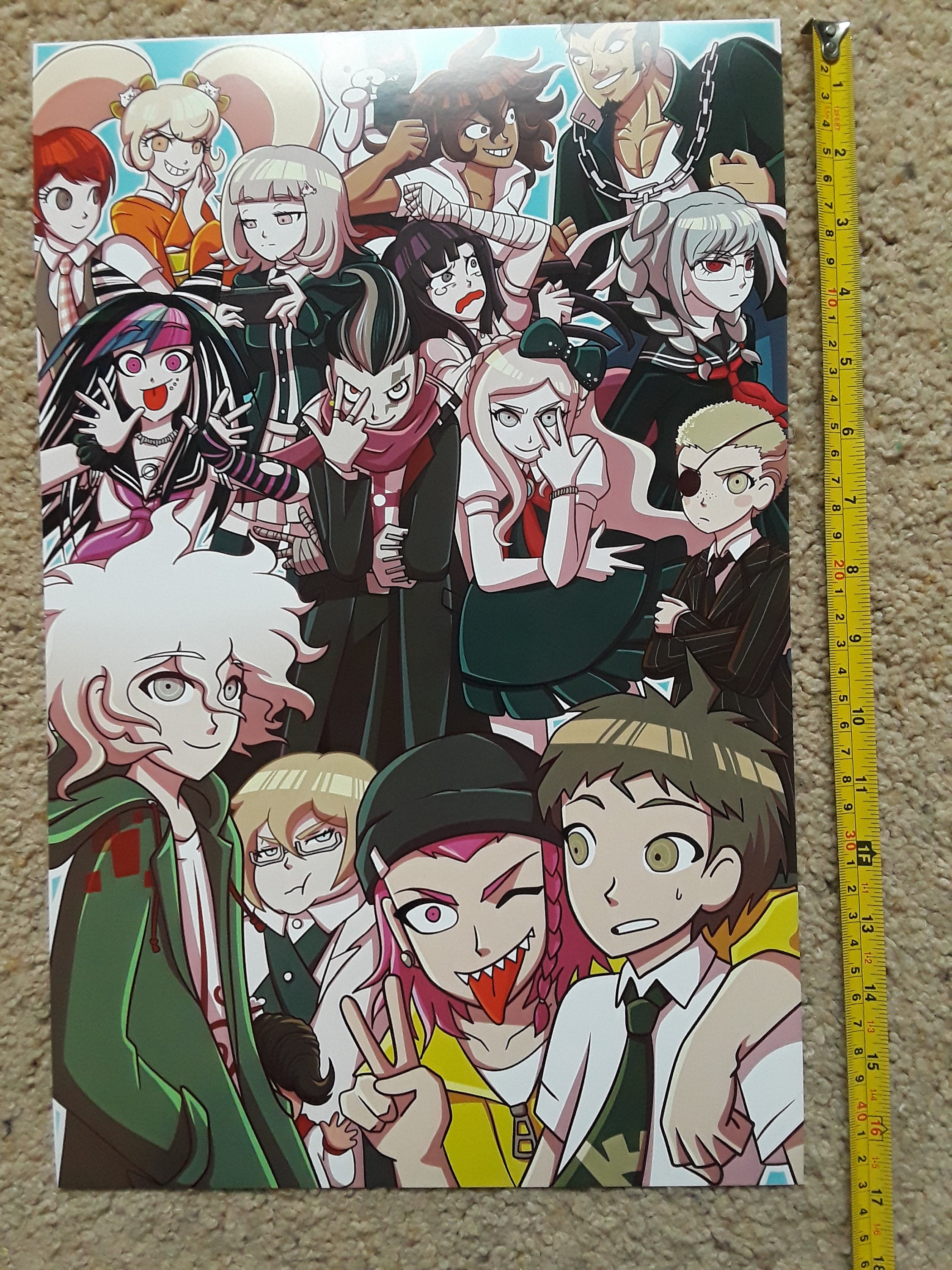 DR 2 Poster, Nagito Komaeda Hinata Hajime Gundham Tanaka Souda Kazuichi ...