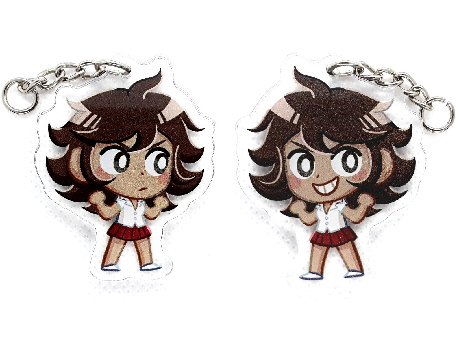 DR 2 Girls Keychains Mahirui Hiyoko Saionji Chiaki Ibuki - Etsy