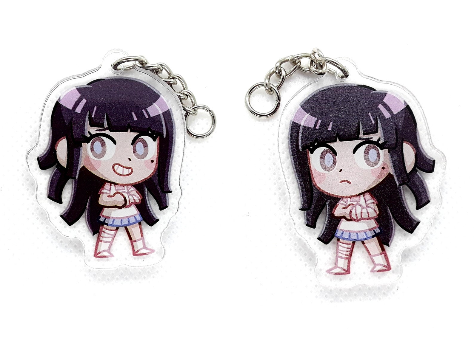 DR 2 Girls Keychains Mahirui Hiyoko Saionji Chiaki Ibuki - Etsy