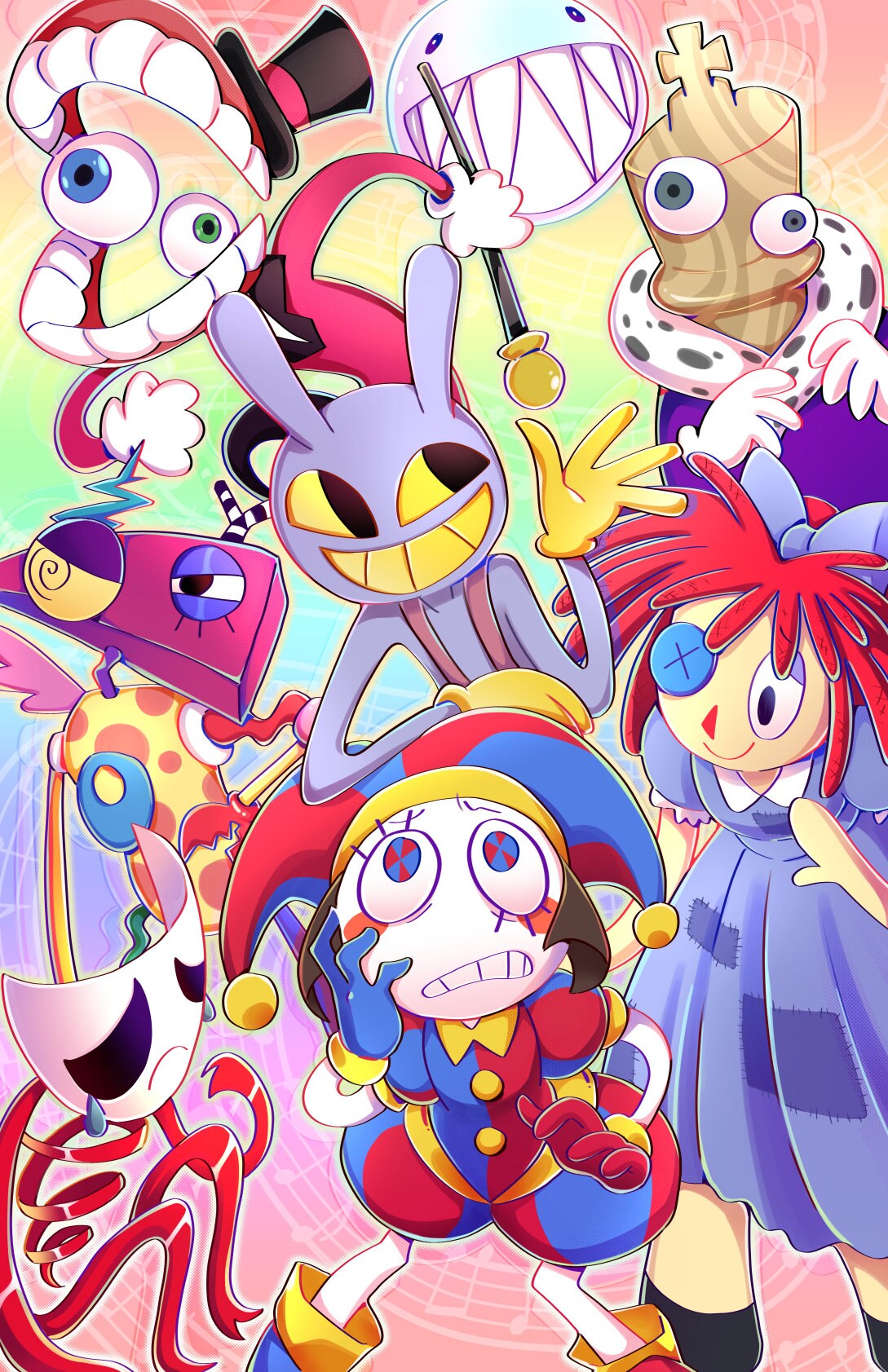 The Amazing Digital Circus Poster Pomni And Friends 11x17 Inches Etsy The Amazing Digital Circus Poster Pomni And Friends 11x17 Inches Etsy