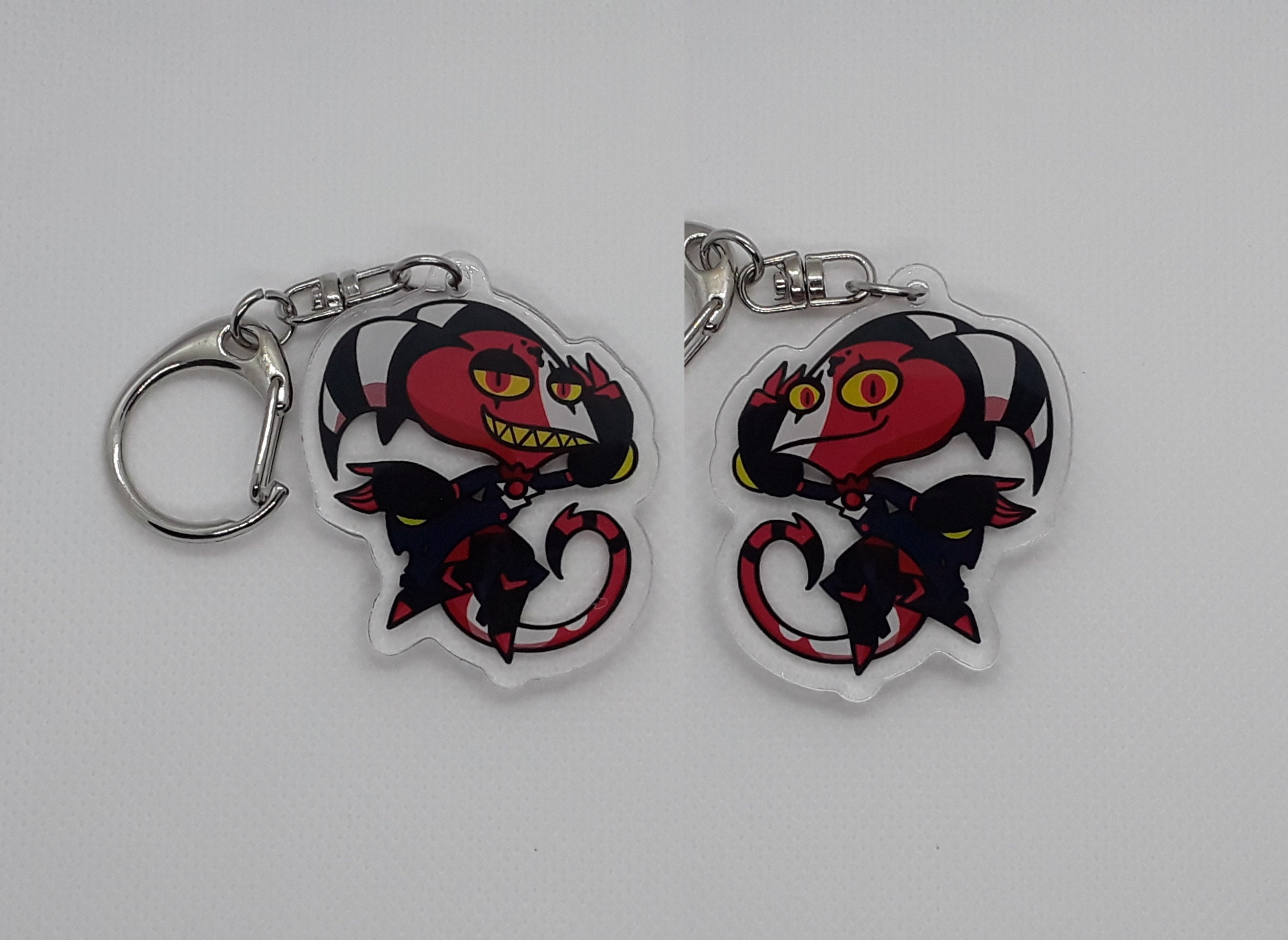 Blitzo Moxxie Millie Stolas Loona Boss Helluva Keychains Demon Cartoon ...