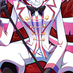 Hazbin Hotel Lucifer Morningstar Cartoon Print Poster Gift Birthday ...