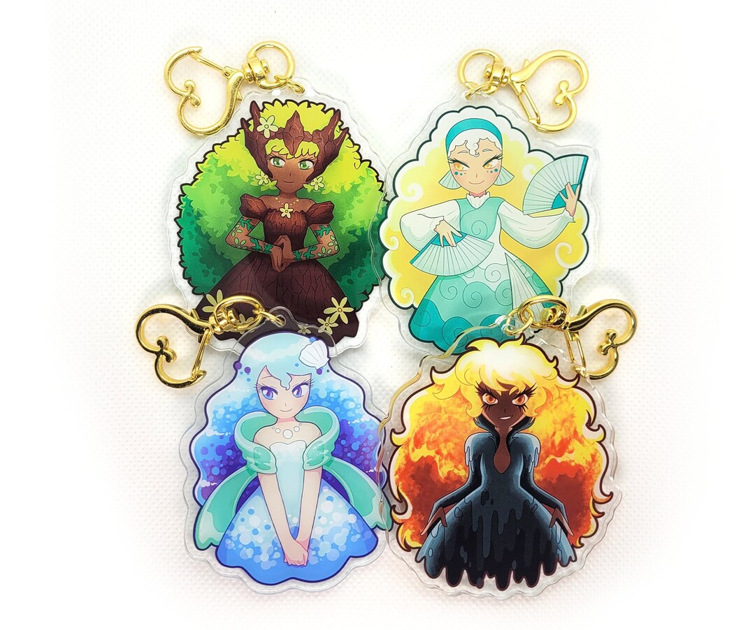 Earth Wind Water Fire Elements Girls Cute Dresses Pretty Elemental ...