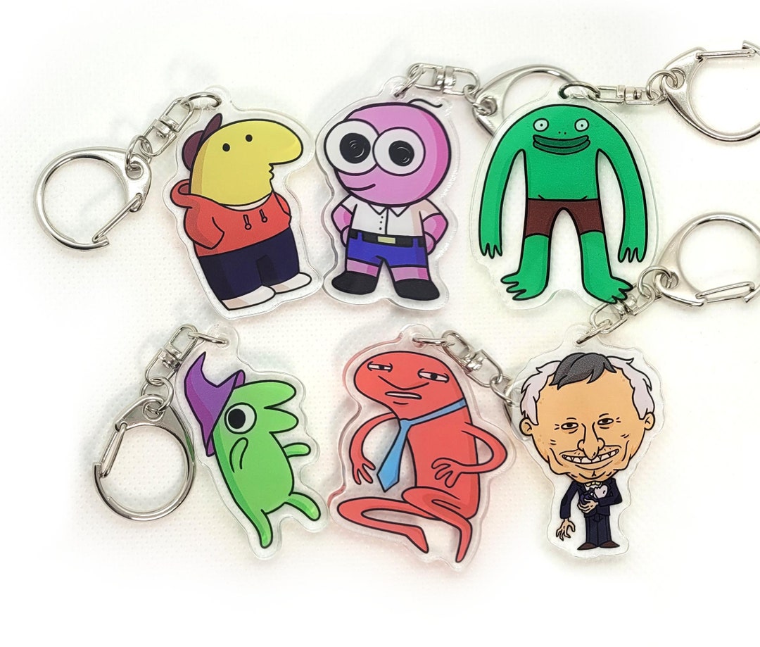 Smiling Guys Charlie Pim Alan Glep Friends Cartoon Psychic Pebbles Zach ...