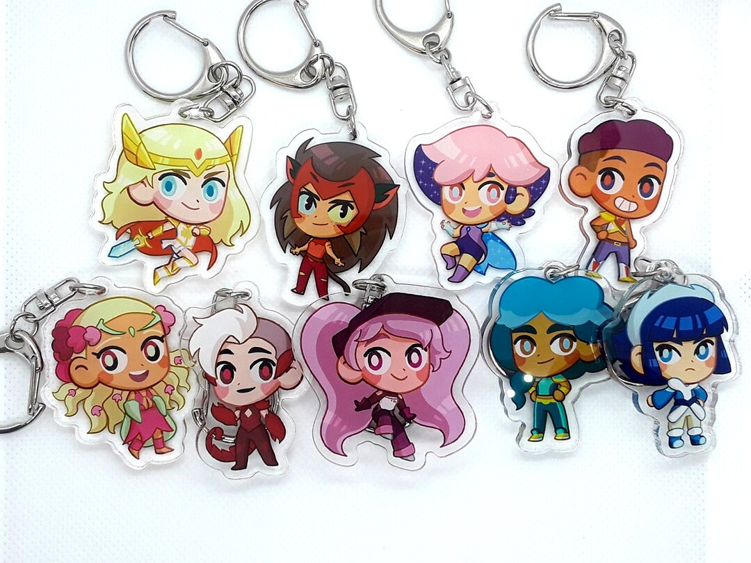 Adora Catra Glimmer Bow Scorpia Entrapta Perfuma Mermista Frosta Keychains Princesses She Of Ra