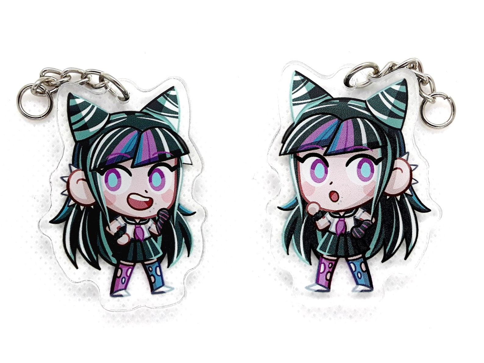 DR 2 Girls Keychains Mahirui Hiyoko Saionji Chiaki Ibuki - Etsy