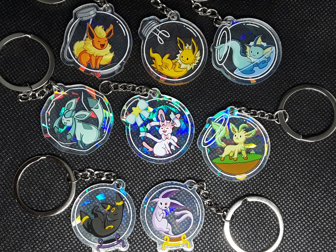 Pocket Monsters Eeveeultion Keychain Designs - Etsy