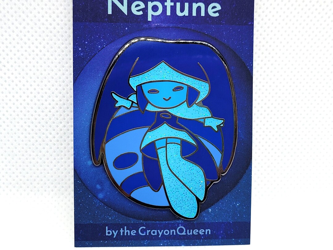 Neptune Astronomy Enamel Pin Space Girls Astrology Planet - Etsy