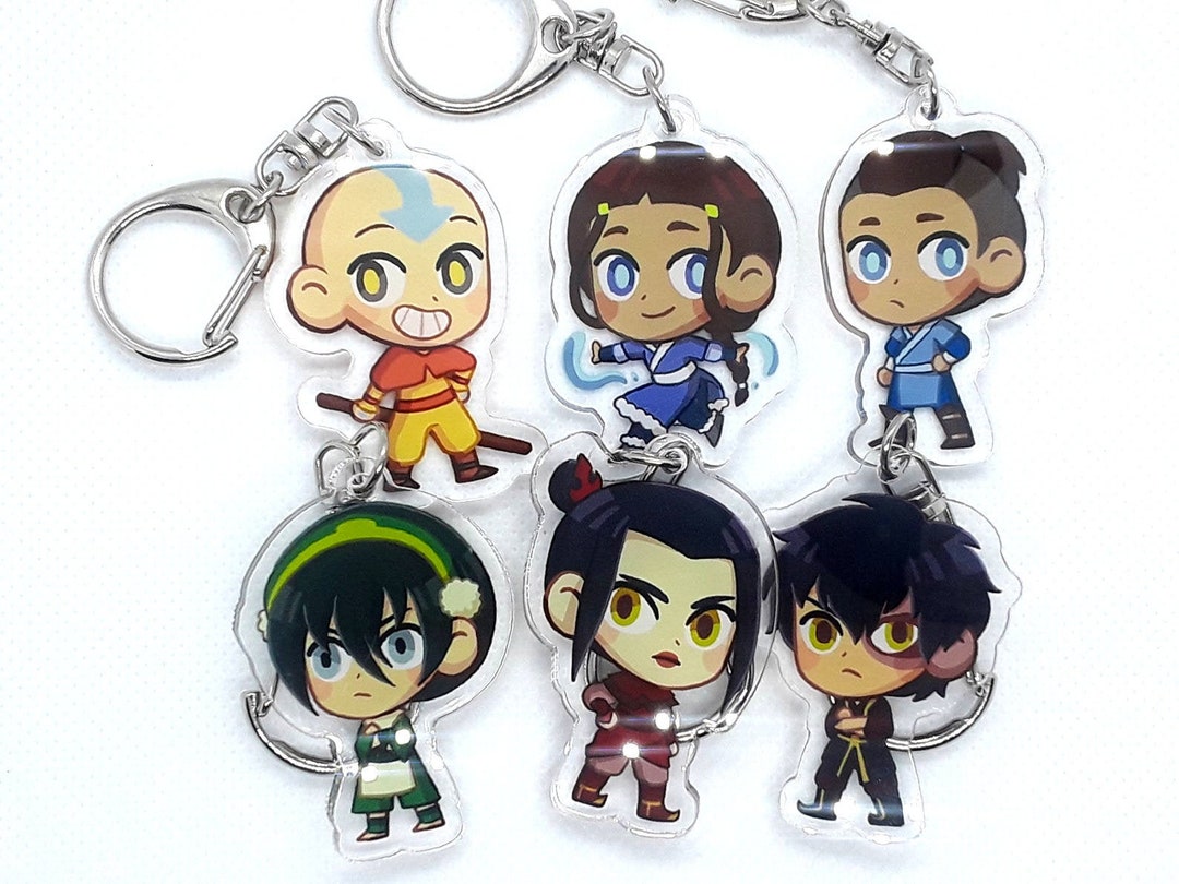 ATLA Aang Katara Zuko Sokka Toph Azula Keychains - Etsy UK