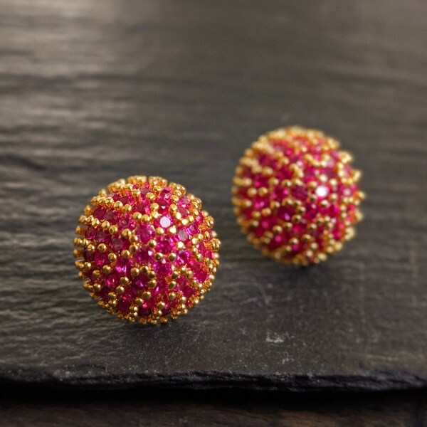 Ruby Earrings - Etsy