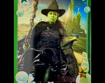 Elphaba and Glinda Top Loader Card, Wicked, Wizard of Oz, Glinda ...
