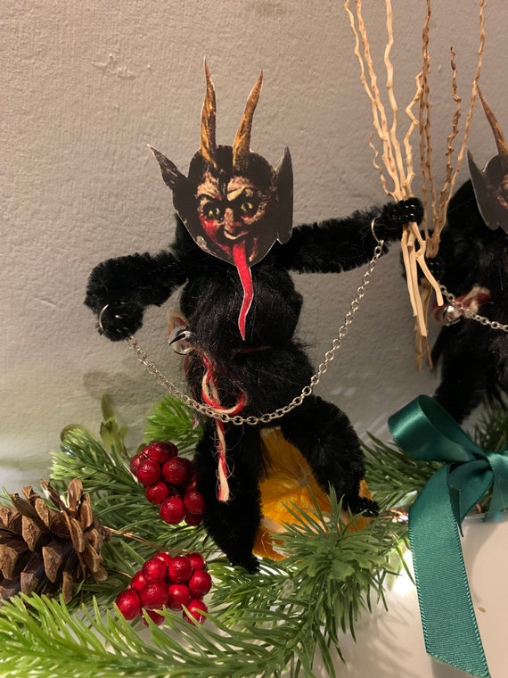 Krampus Holiday Ornament Figurine | Etsy
