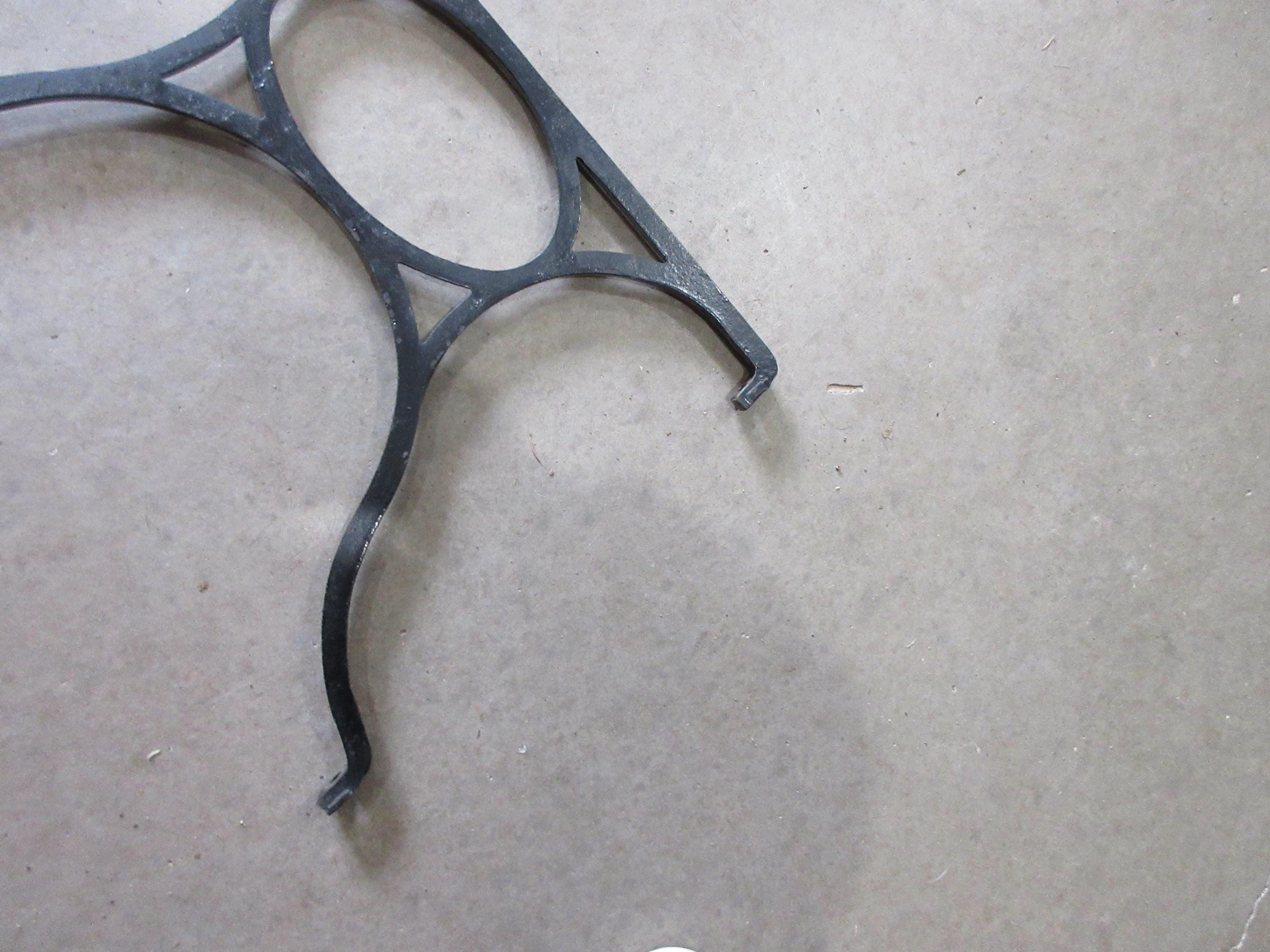 Antique New Howard Treadle Sewing Machine Part : Back Between the Legs ...