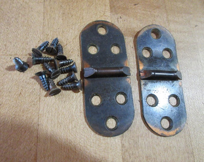 Antique New Howard Treadle Sewing Machine Part: Hinges for Top Large ...