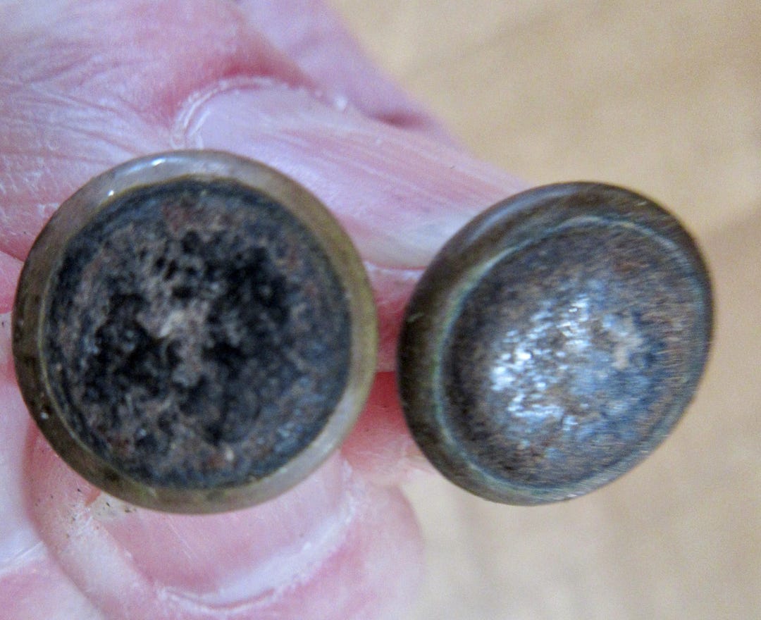 Antique New Howard Treadle Sewing Machine Part : Lid Damper Buttons - Etsy