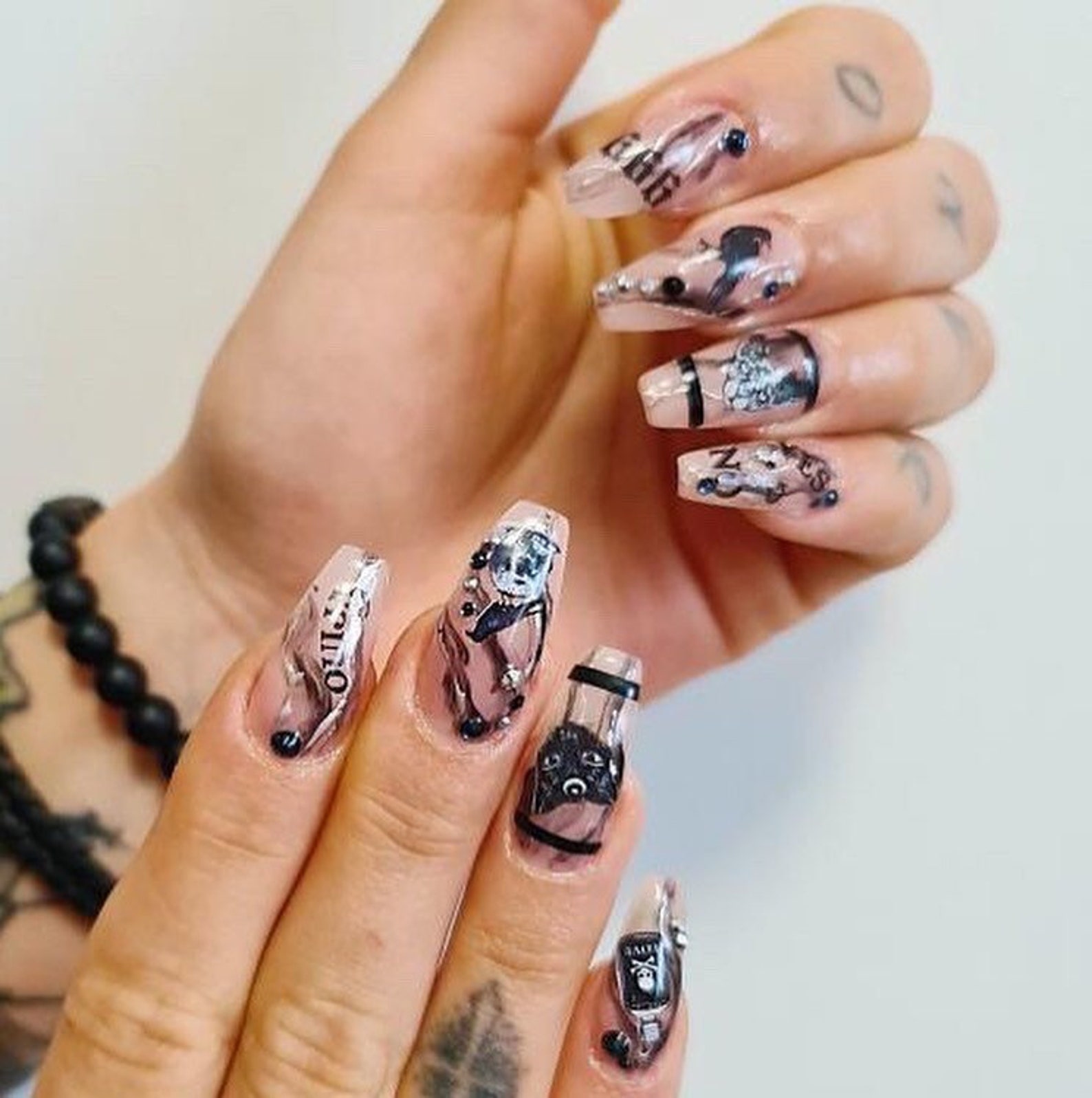 Gothic Witch Ouija Nail Stickers Decals Halloween Witchy - Etsy UK