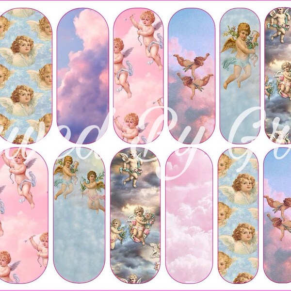 Angel Nail Decals - Etsy