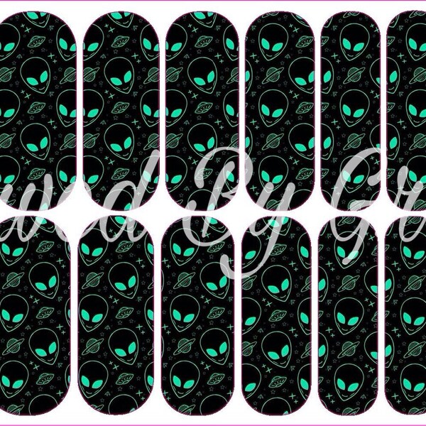 Ufo Nail Decals - Etsy