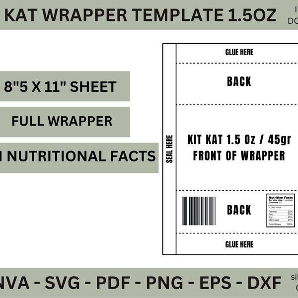 Kit Kat Wrapper - Etsy