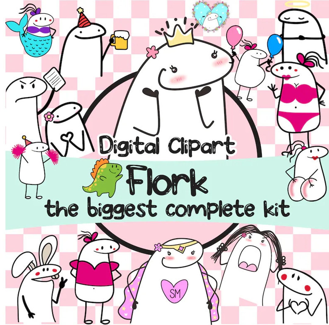 Flork Digital Set Clipart Images Flork PNG Flork Digital - Etsy Canada