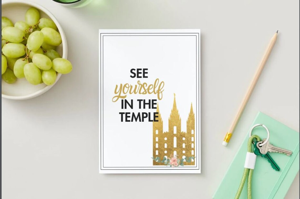 LDS Primary Temple and Priesthood Meeting Card | LDS Temple Card | See ...
