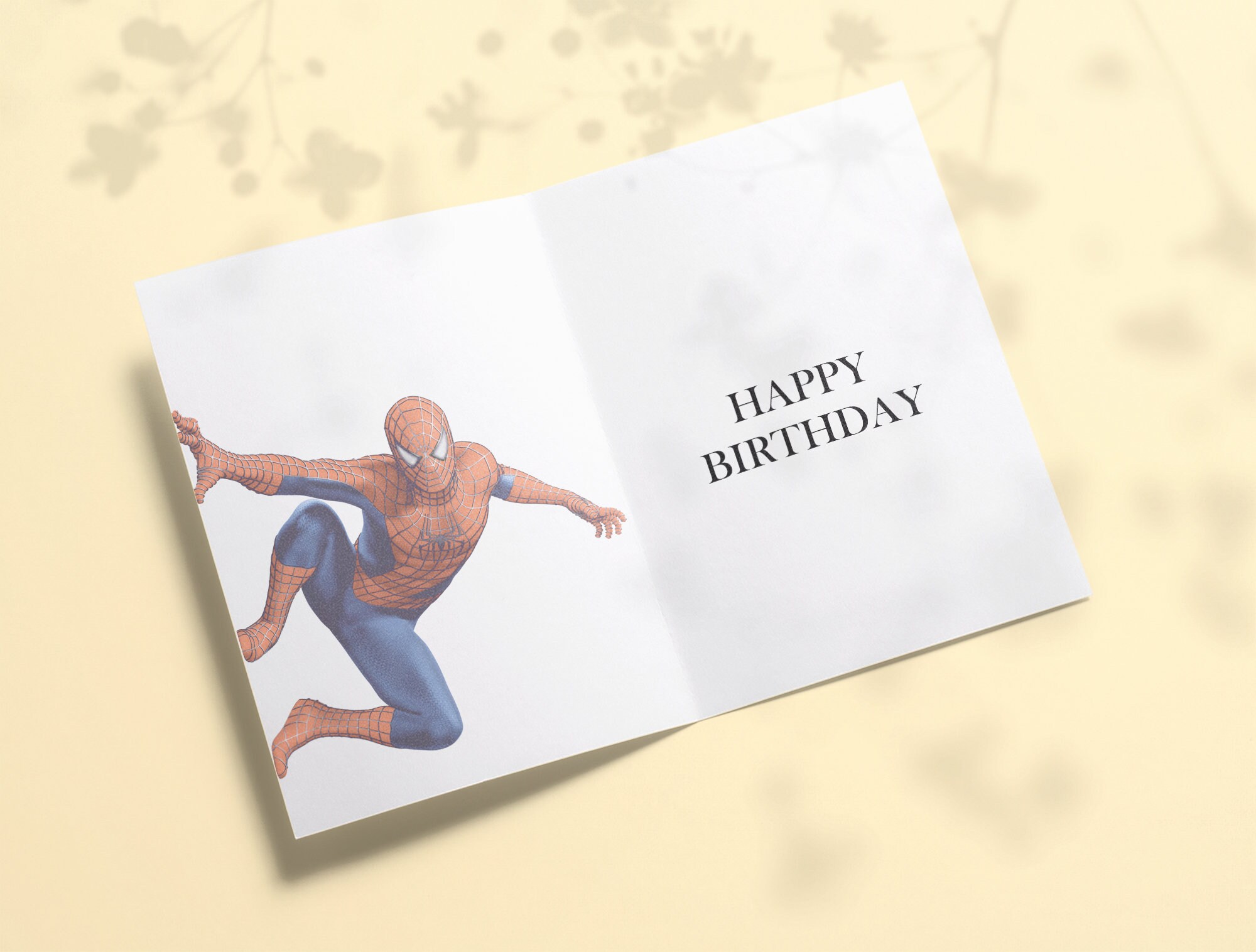 ANY AGE Super Hero Birthday Card - Personalised Birthday Card . - Etsy
