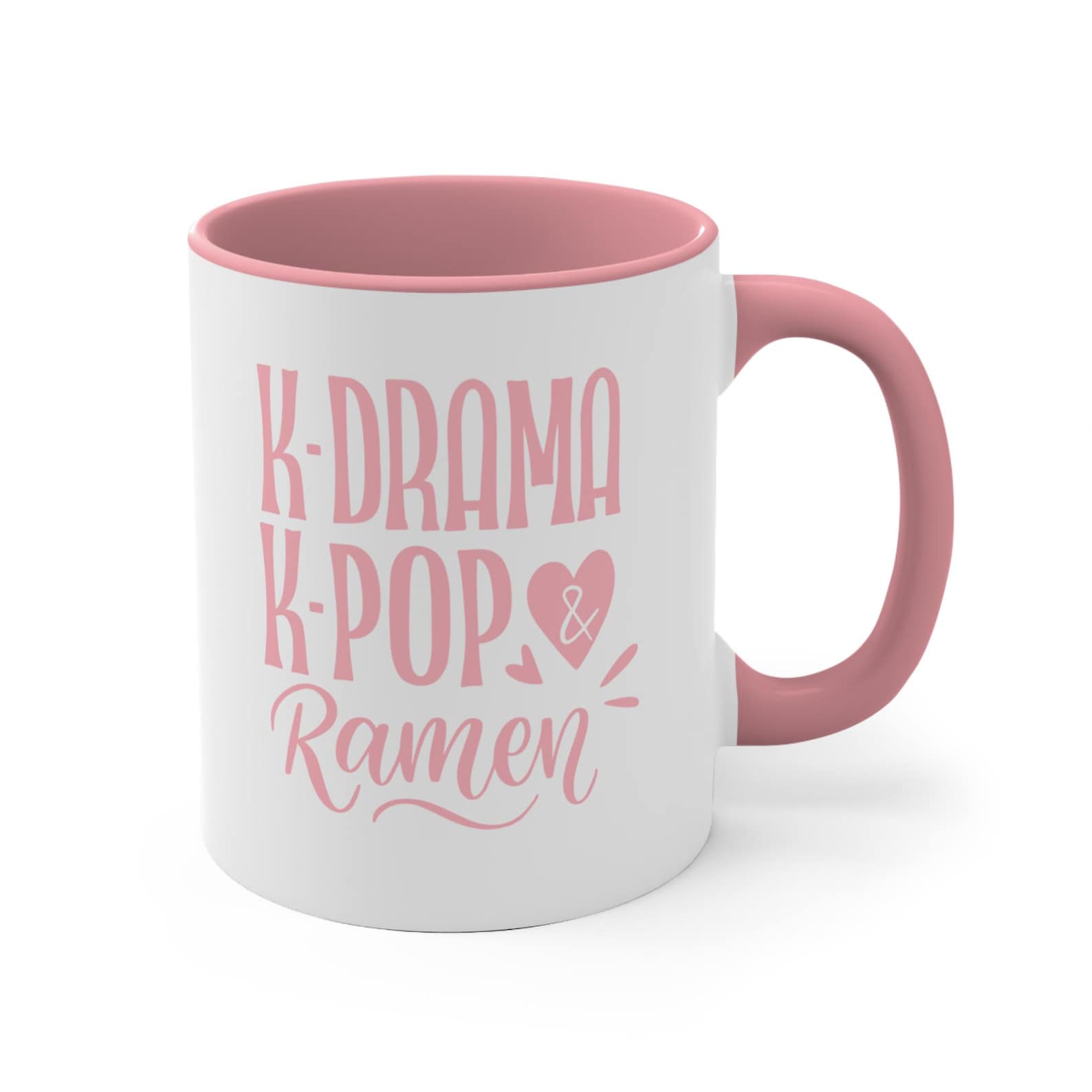 K-pop K-drama Pink Mug, Korean Pop Drama Lover Coffee Cup, Music Fan ...