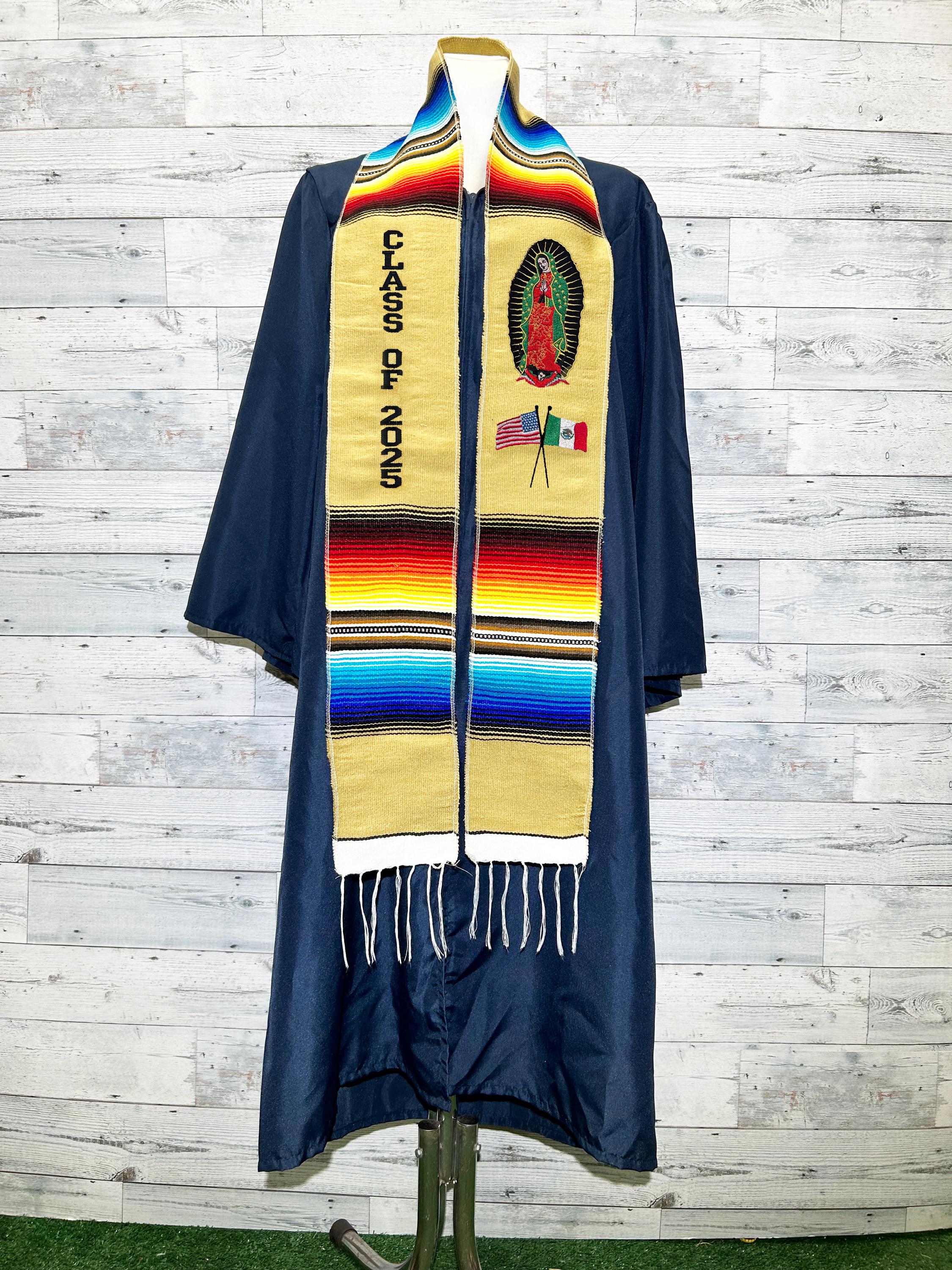 Class of 2025 Sarape Graduation Sash School Stole Wraps Mexican Stole ...