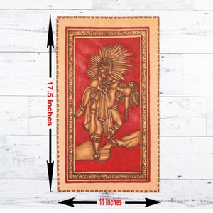 Eternal Love: Popocatépetl and Iztaccíhuatl Wall Art-hand Painted Suede ...