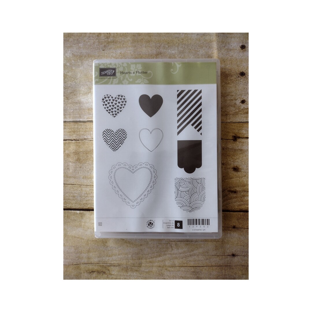 Hearts A Flutter Stamp Set, Stampin up Heart Stamp Set, Valentine Stamp ...