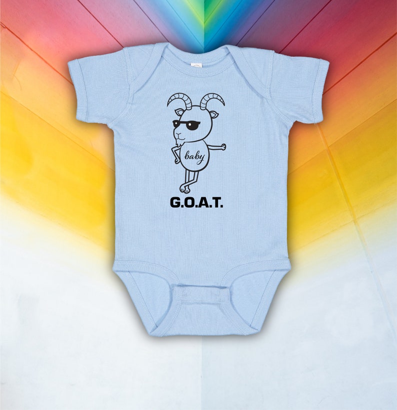 Baby G.O.A.T Onesie, Goat Bodysuit, Cute Baby Bodysuit, Baby Shower Gift, Cool Baby Gift, Hip ...
