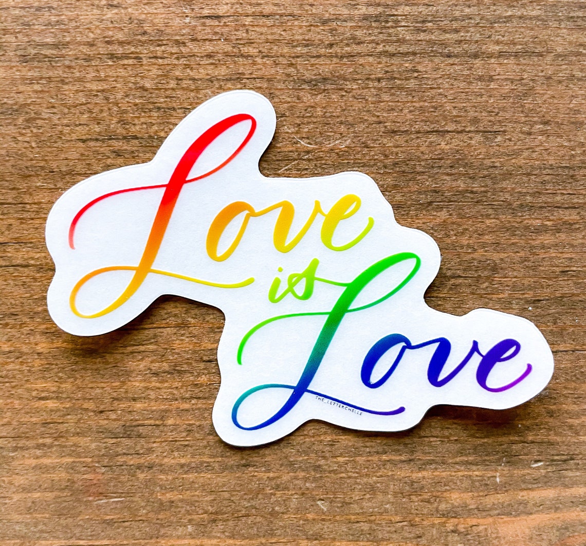 Love is Love Sticker Waterproof Sticker Laptop Sticker Water Bottle ...