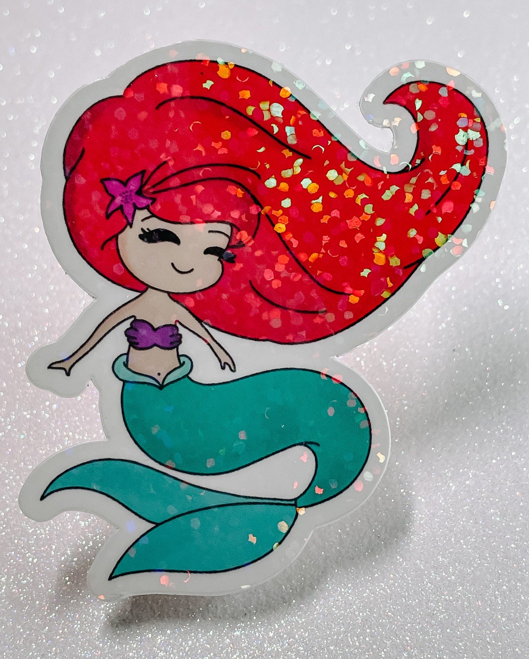 Mermaid Sticker Waterproof Sticker Laptop Sticker Water Bottle Sticker ...