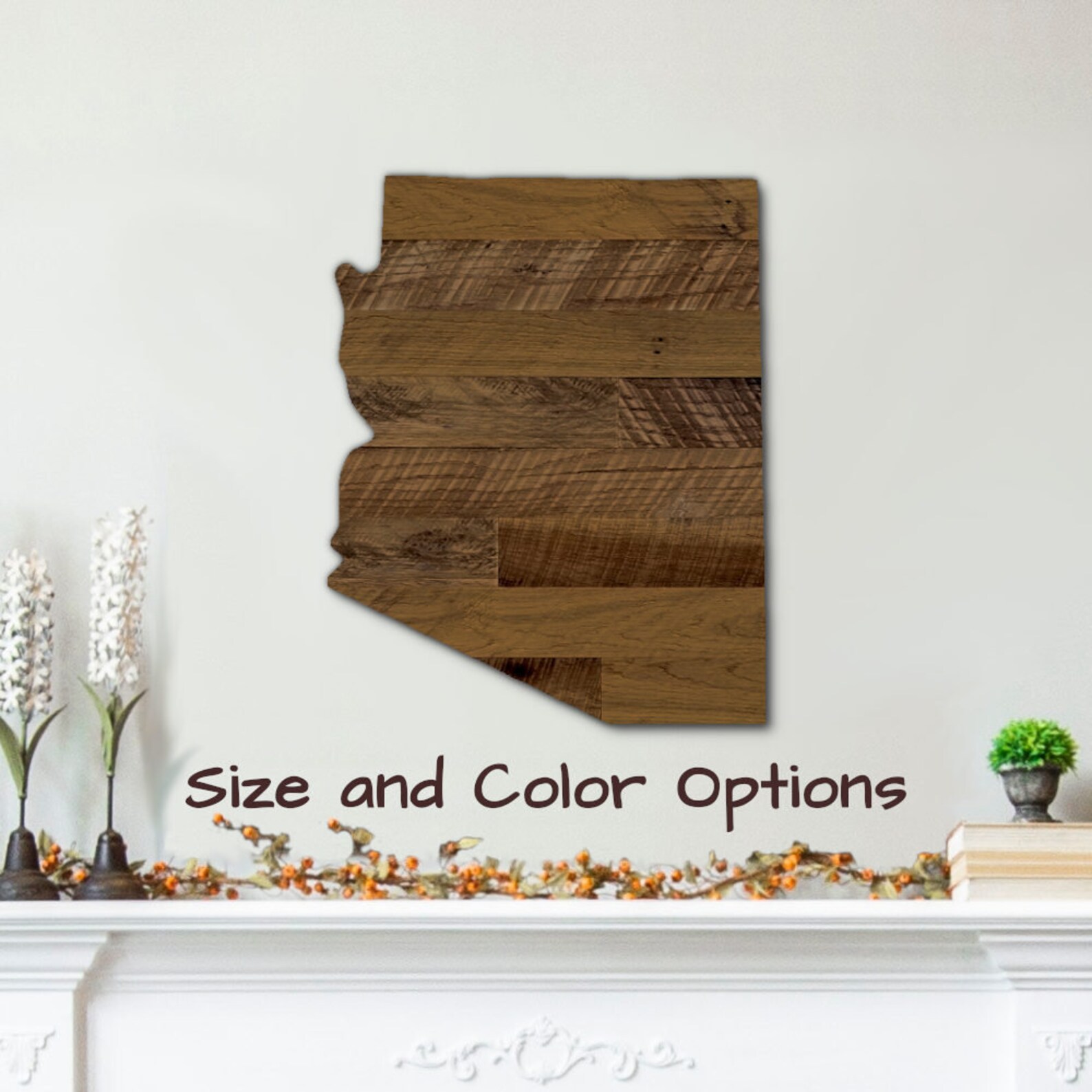 Wooden Arizona State Sign Wall Art Decor Large Home State | Etsy