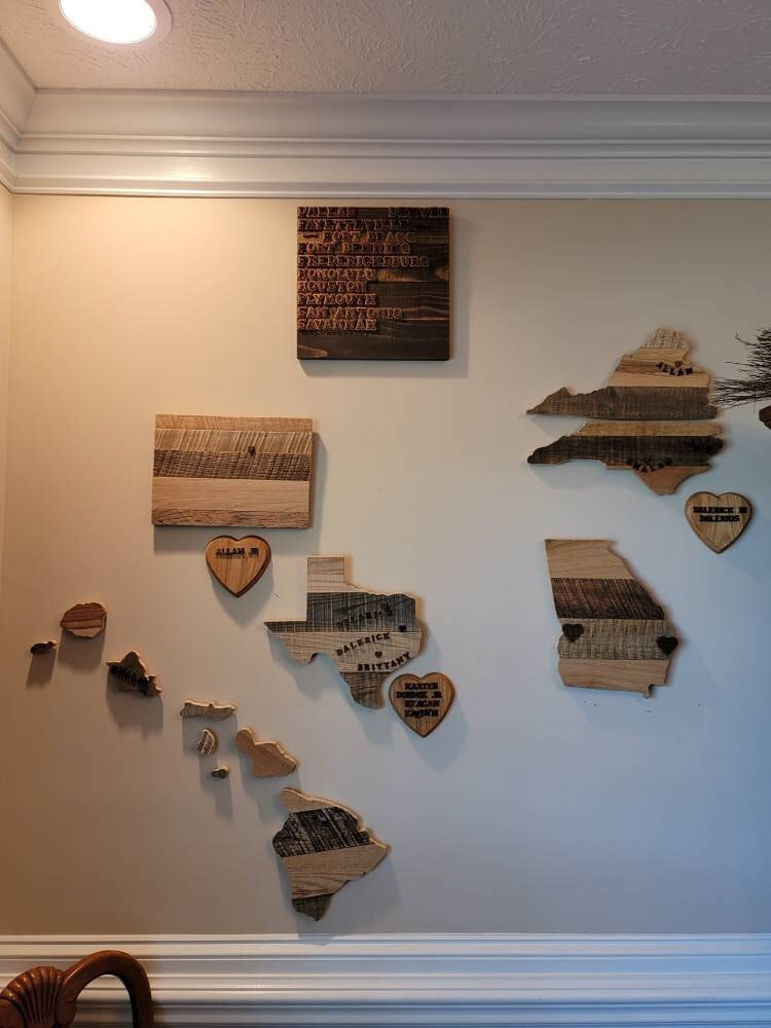 Wooden North Carolina State Sign Wall Art Decor Large Home - Etsy