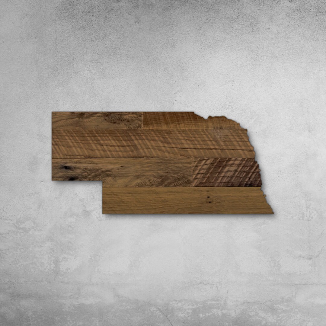 Wooden Nebraska State Sign Wall Art Decor Large Home State - Etsy