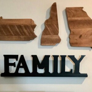 Wooden New Hampshire State Sign Wall Art Decor, Large Home State Cutout ...