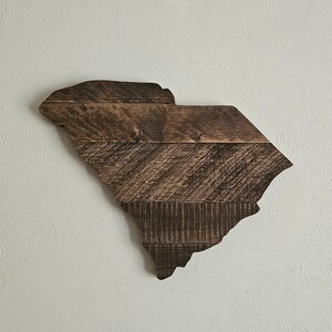 Wooden South Carolina State Sign Wall Art Decor, Large Home State ...