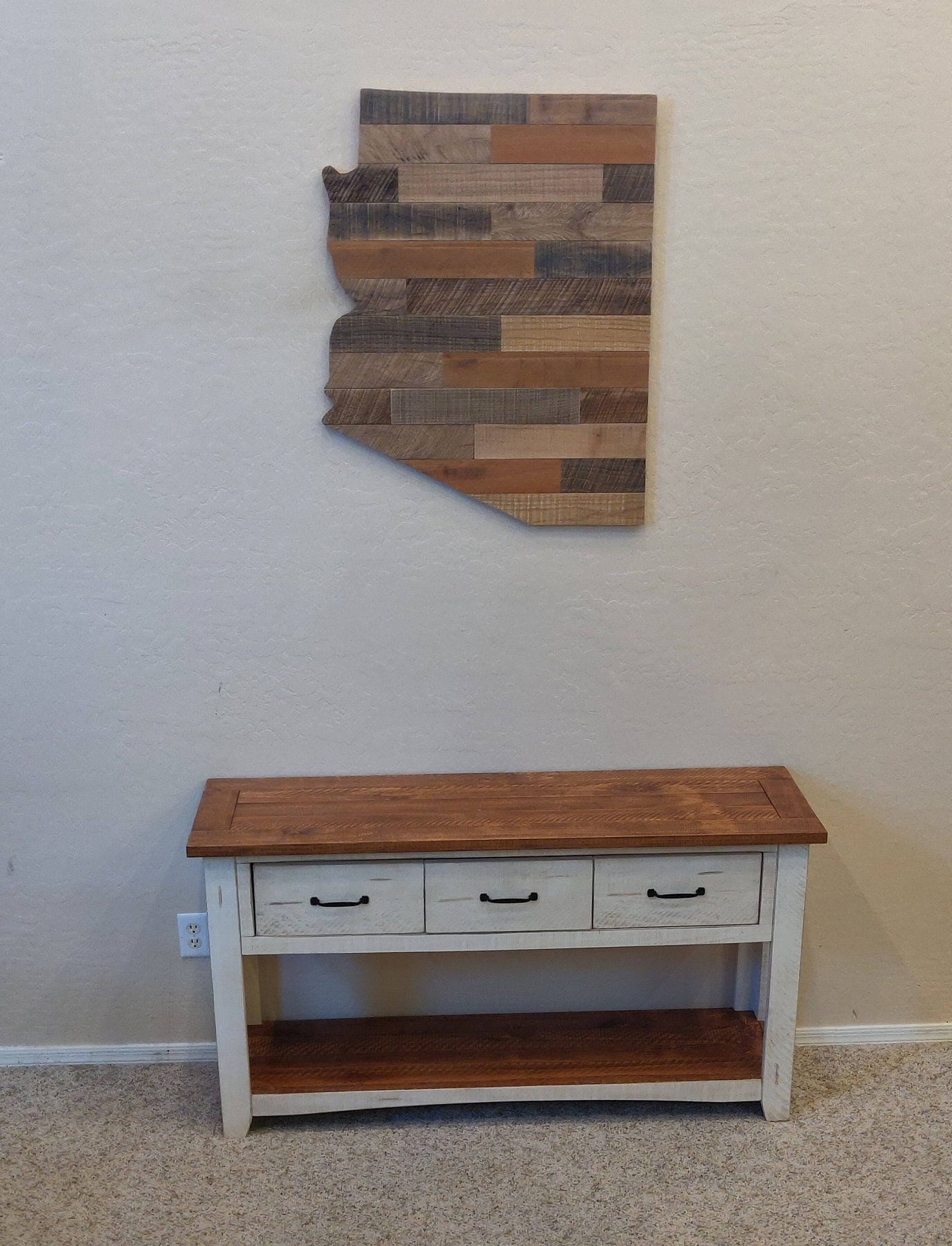 Wooden Arizona State Sign Wall Art Decor Home State Sign | Etsy