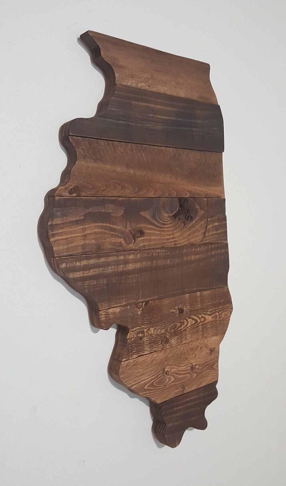 Wooden Illinois State Sign Wall Art Decor Large Home State | Etsy