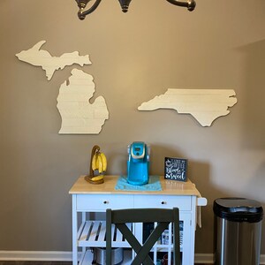 Wooden Michigan State Sign Wall Art Decor Home State Sign | Etsy