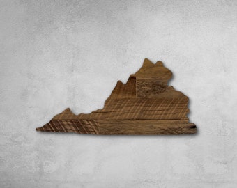 Wooden Virginia State Sign Shaped Large Cutout Wall Art Decor - Etsy