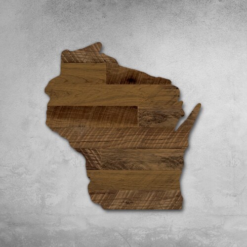 PERSONALIZED Wisconsin Wall Decor Family Name Sign - Etsy