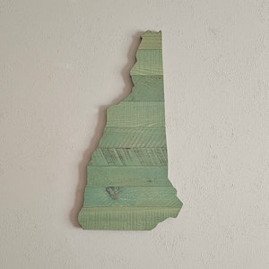 Wooden New Hampshire State Sign Wall Art Decor, Large Home State Cutout ...