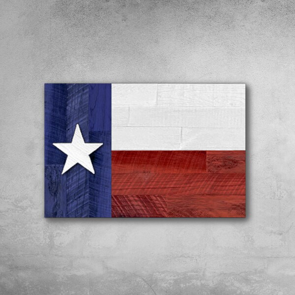 Wooden Texas Flag - Etsy