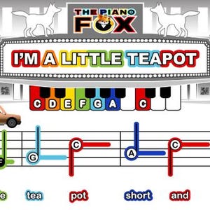 I'm a Little Teapot - Beginner Piano Sheet Music for Kids - Etsy